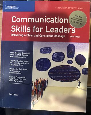Communication Skills For Leaders 3E - Crisp Fifty-Minute Series Decker ...