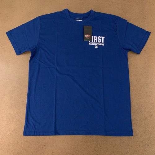FIRST Manufacturing Co Men's Size XL Blue Bike Logo Graphic Short ...