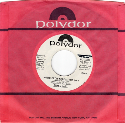 James Last – Music From Across The Way 1971 Polydor Promo Pop VG+ | eBay