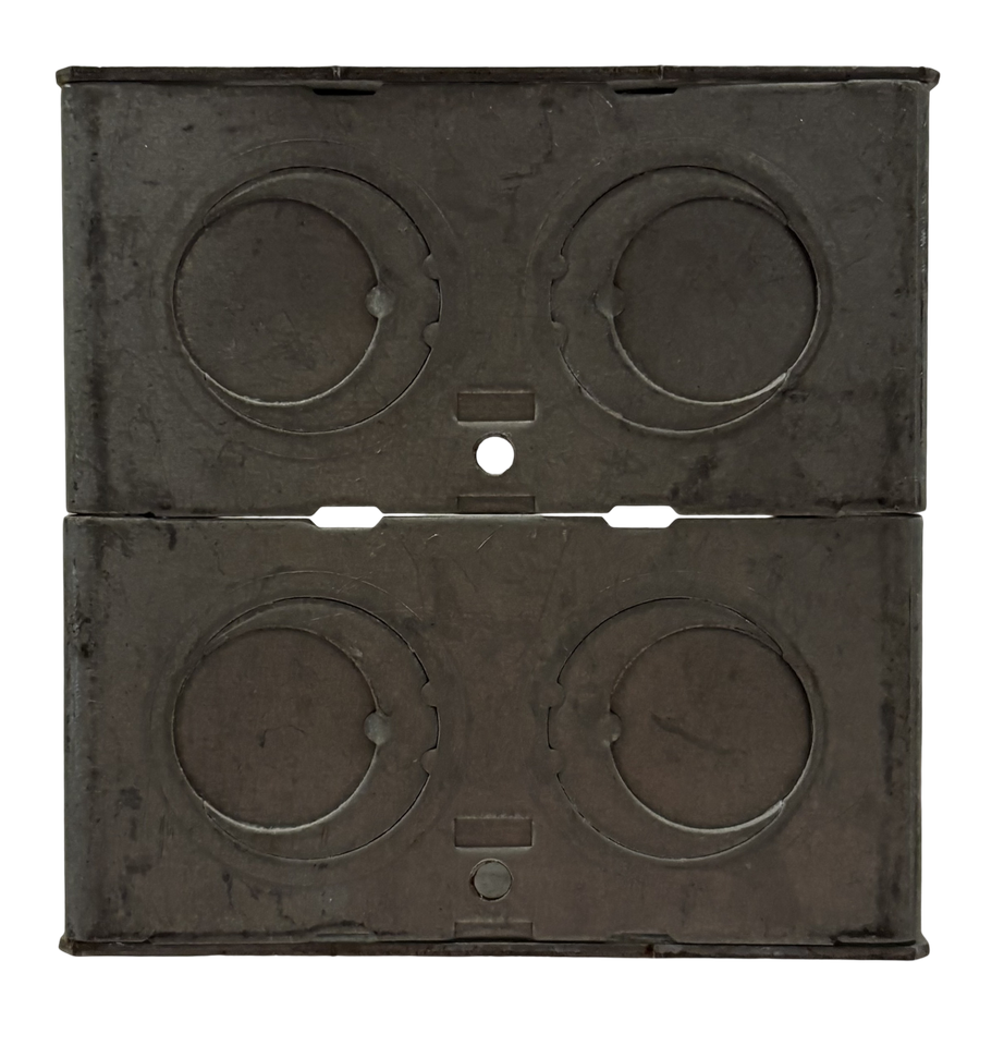 Crouse-Hinds TP691 Masonry Box Steel 2-Gang 12 KO 1/2 or 3/4 Inch | eBay