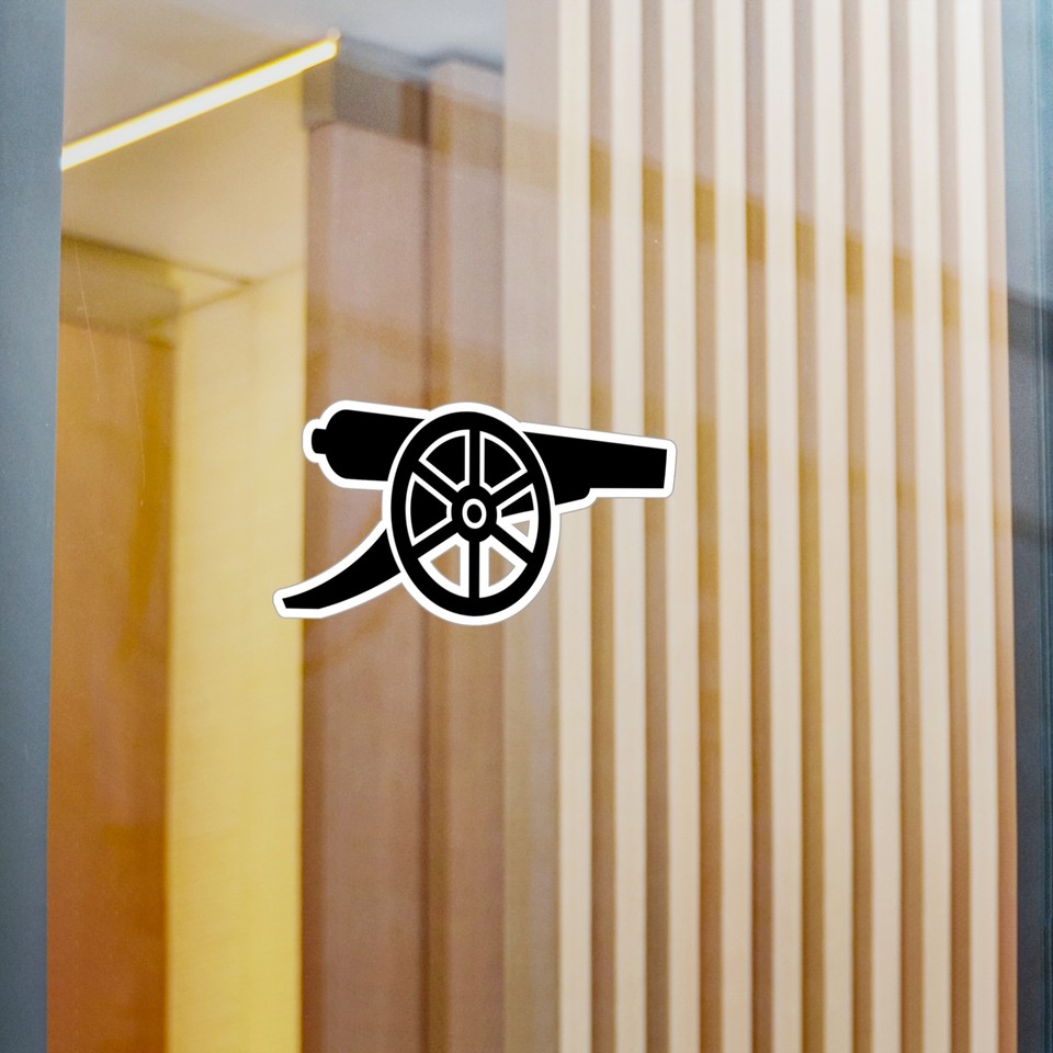 Arsenal Cannon Sticker, Sticker For Fan, Car Stickers, Wall Art, Gift ...