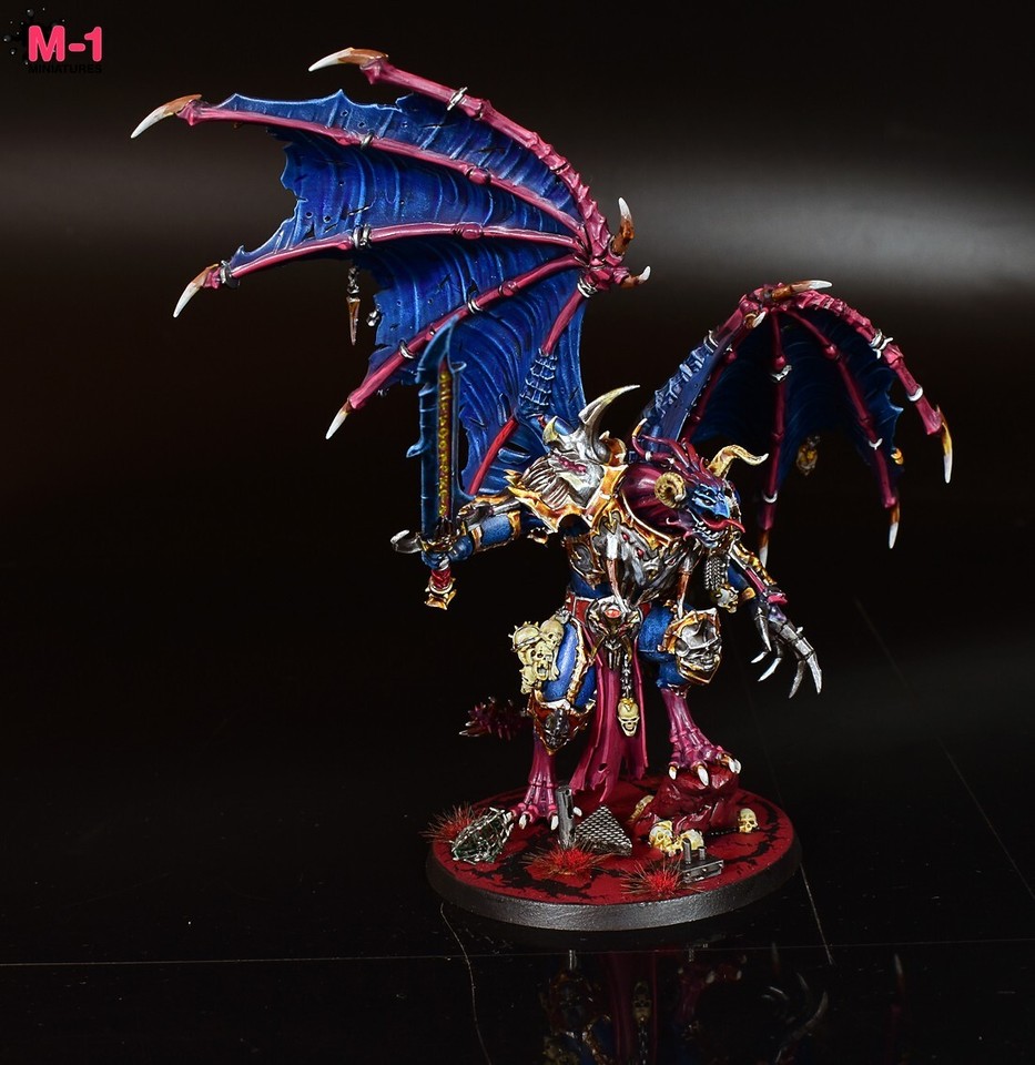 Warhammer 40k Thousand Sons Daemon Prince M1 painted | eBay