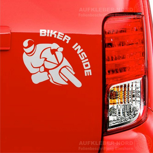 Biker Inside Autoaufkleber 14cm B61 Motorrad Sticker Spruch Superbike ...