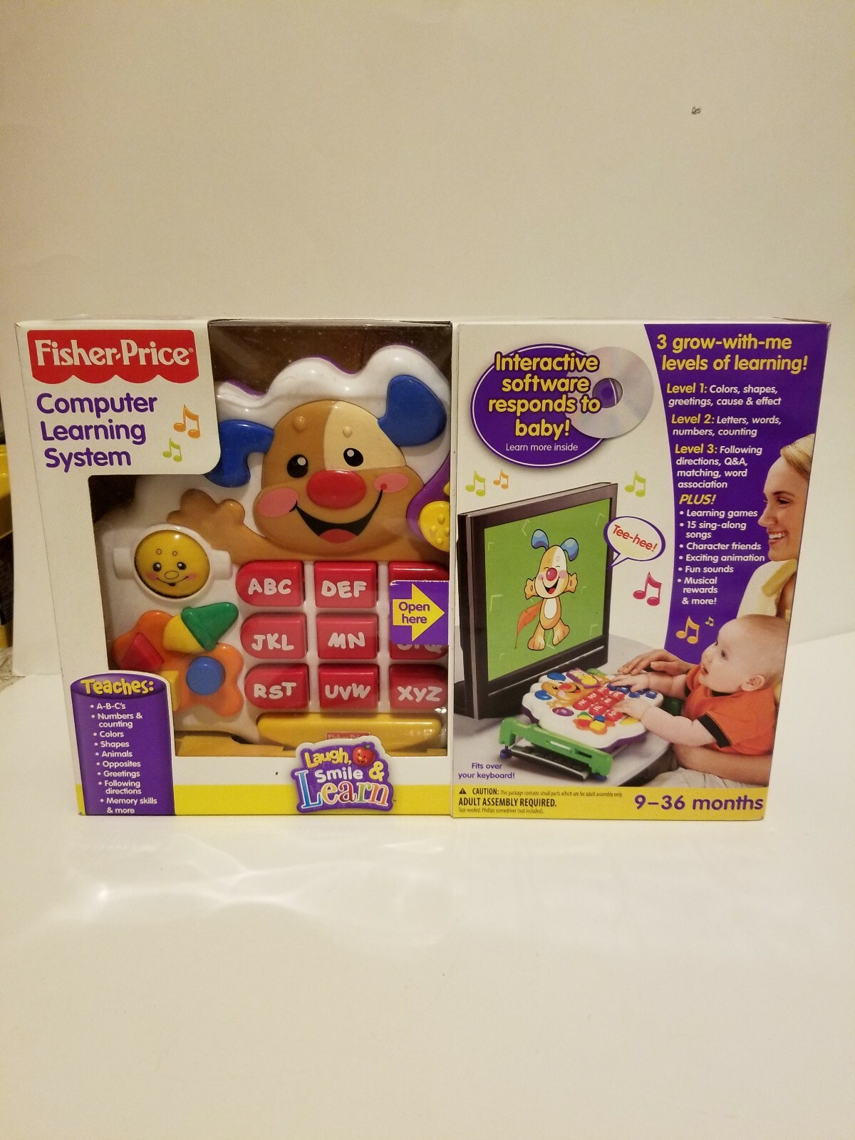 Fisher Price Computer Learning System 9- 36 Months New ABC Laugh Smile ...