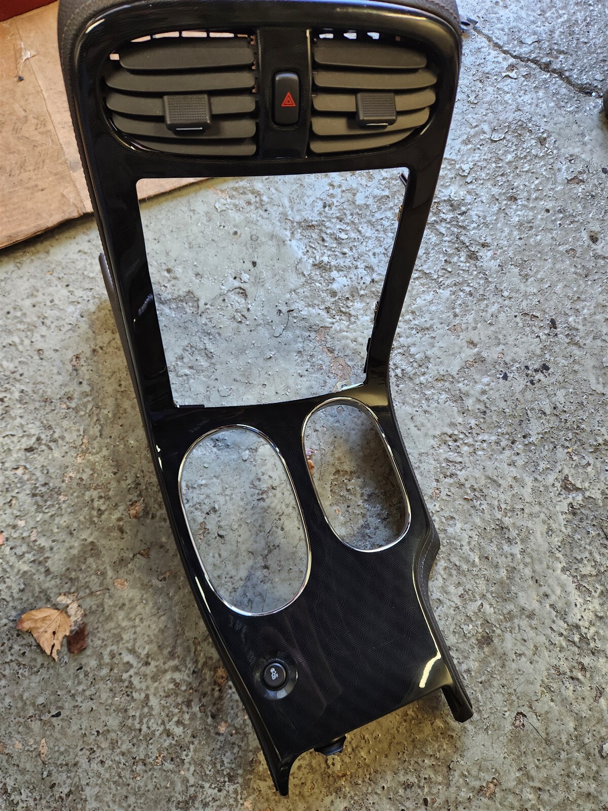 08-13 Corvette C6 Center Console Shift Plate Carbon Fiber Bezel NICE ...