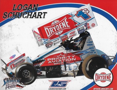 2018 LOGAN SCHUCHART "DRYDENE RED CAR" #1S WORLD OF OUTLAW SPRINT ...