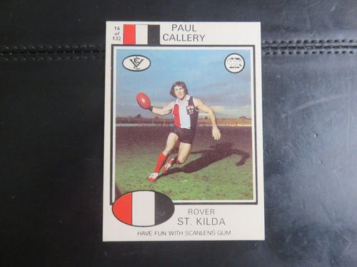 1975 SCANLENS VFL CARD. #16 PAUL CALLERY. NEAR MINT. | eBay