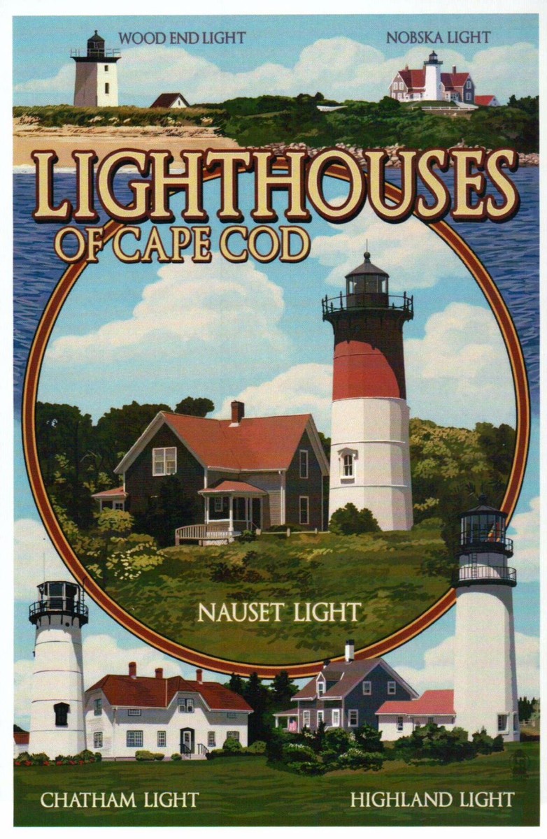 Lighthouses Of Cape Cod Poster
