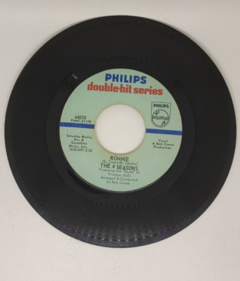 The 4 Seasons Ronnie / Rag Doll 7" 45 RPM Single Record 1965 Philips ...