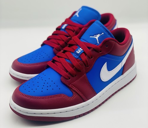 NEW Nike Air Jordan 1 Low Deep Red Blue Pomegranate DC0774-604 Women's ...