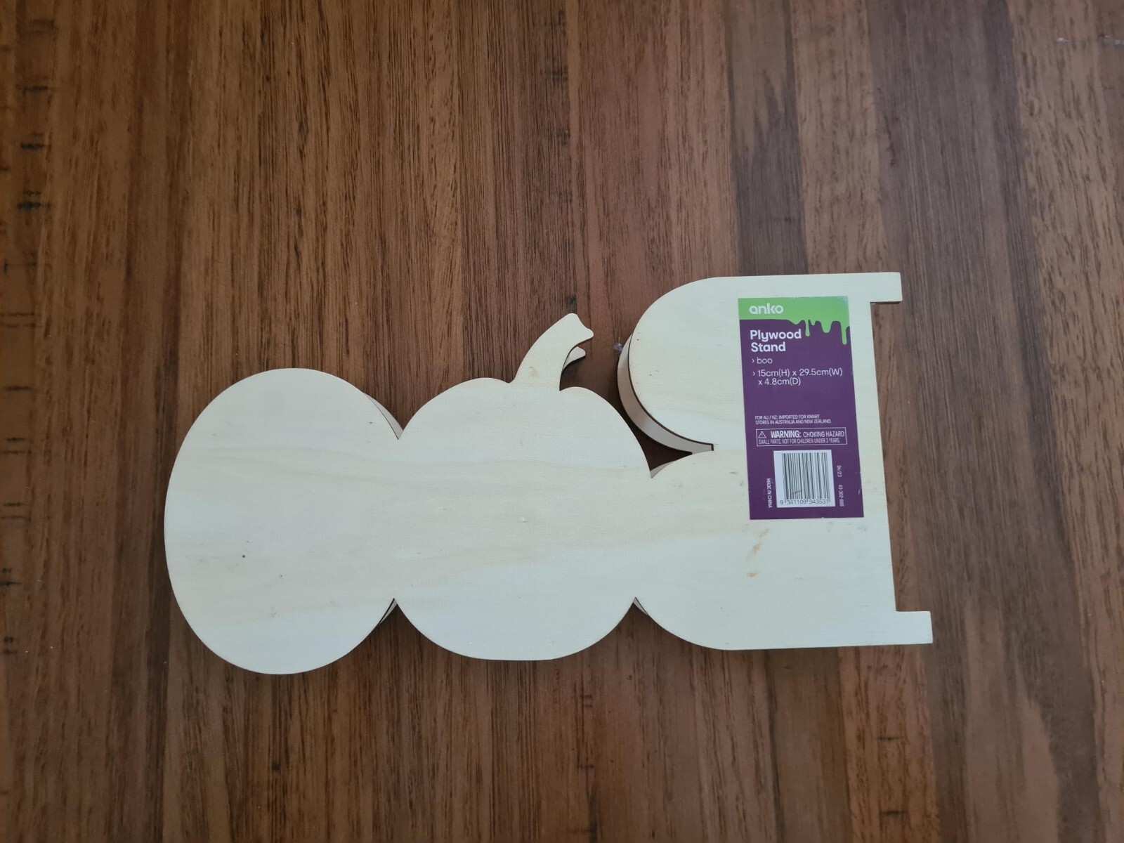 Halloween Plywood Boo Stand 15x29.5x4.8cm *NEW* Art & Craft Painting ...