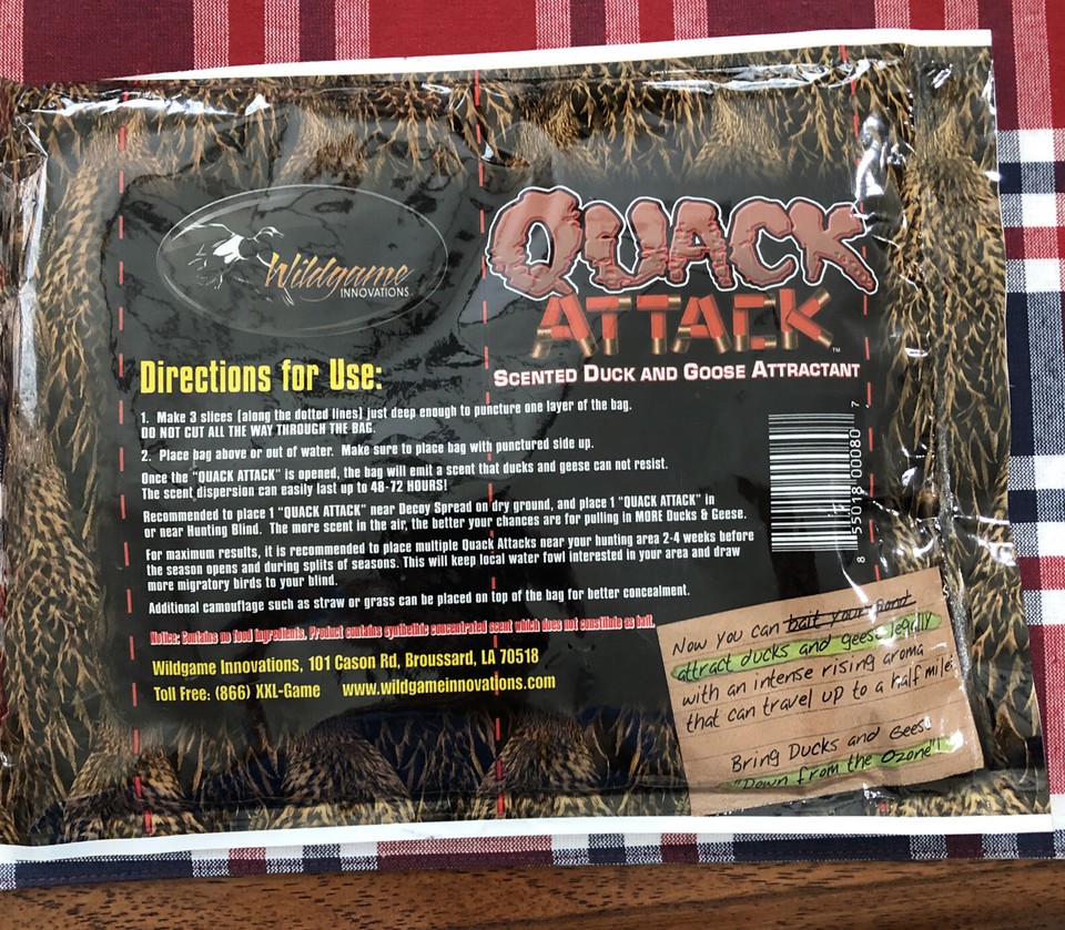 Quack Attack Duck Attractant, Legal Baited Pond In A Bag! | eBay