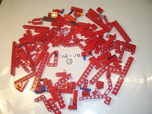 LEGO RED TECHNIC PIECES ALL MIXED | eBay