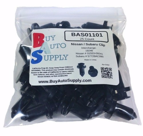 Bumper Push Clip Retainer Fits Nissan 01553-09241 Auveco 19246 Subaru ...