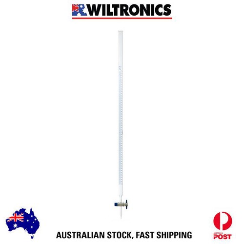 Burette Glass Graduated With Teflon Stopcock 50ml x 0.1ml 745mm | eBay