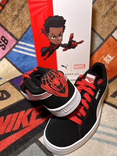 Puma Suede x Marvel Spider-Man "Miles Morales” 13 Men’s | eBay