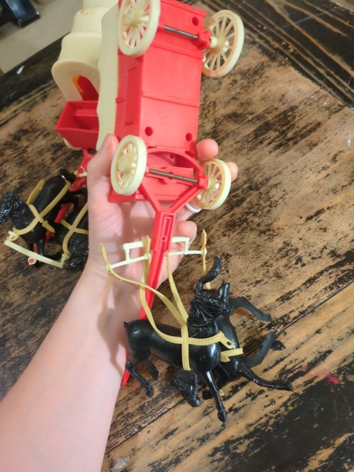 Vintage 1964 Tim Mee Covered Wagon Fronteer Qty 2 | eBay