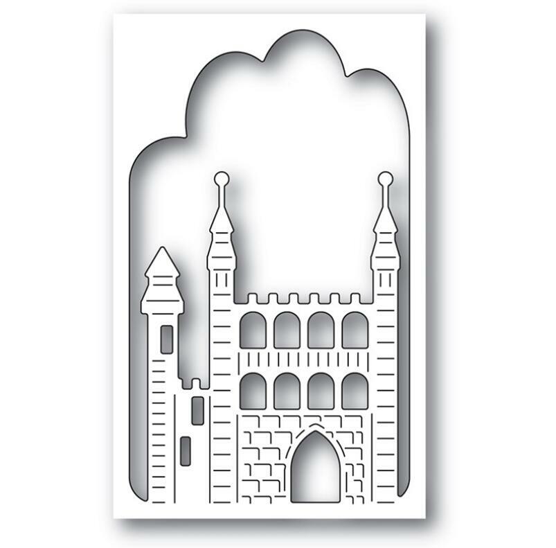Castle Metal Cutting Dies Scrapbooking Paper Card Decor Craft Embossing ...