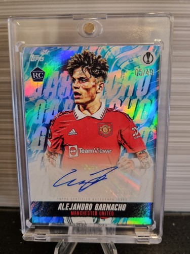 TOPPS JUDE BELLINGHAM PLATINUM SET ALEJANDRO GARNACHO AUTO MAN UNITED ...