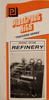 Plastruct Kits HO Scale Petro/Chemical Refinery #1008 16-1/2" x 23-1/2 ...
