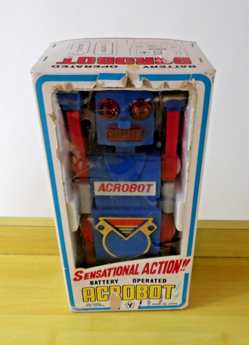 Vintage Acrobot Plastic Space Robot Yonezawa Battery Operated Made in ...