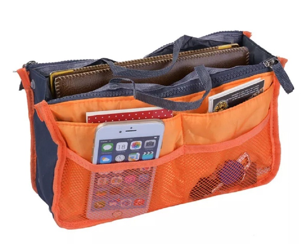 Women’s Travel Handbag Organizer Insert – Multi-Pocket Tote Purse Liner ...