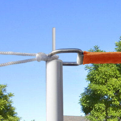 2.5m Sun Sail Shade Pole Canopy Fixing Accessory with Rope 25mm ...