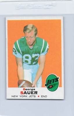 1969 Topps #231 George Sauer Jets EX/MT *DA-B1565 | eBay