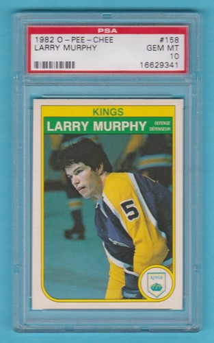 1982 O-Pee-Chee Hockey LARRY MURPHY #158 [ PSA 10 GEM MINT ] 2nd year ...
