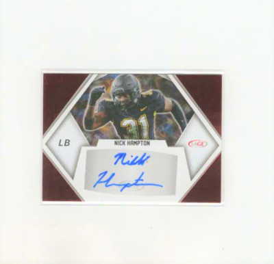 2023 Sage High Series Red Autograph Nick Hampton #A-NH Auto | eBay