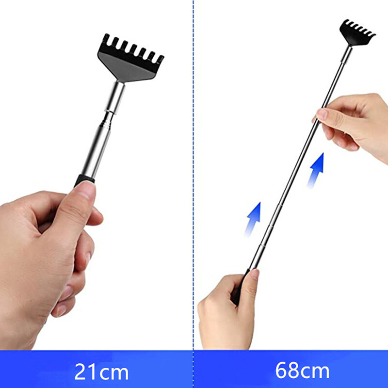 Steel Retractable Itching Rake Scratcher Telescopic Massage Tool Back ...