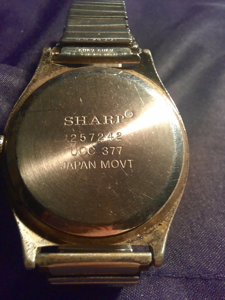 Men's Sharp Watch 257242 Spanish/English Days Of The Week For Parts Or ...