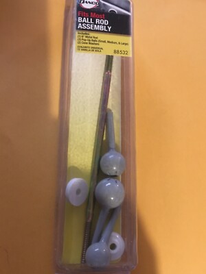 Danco 88532 Universal-Fit Bathroom Pop-Up Drain Pull Ball Rod Assembly ...