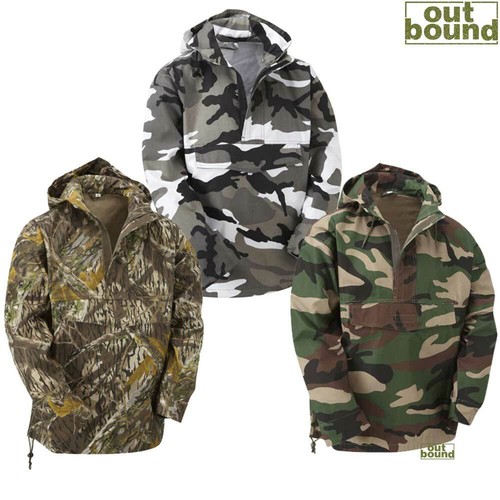Combat Army Smock Military Style Jacket Hooded Top Snow Camo Urban ...