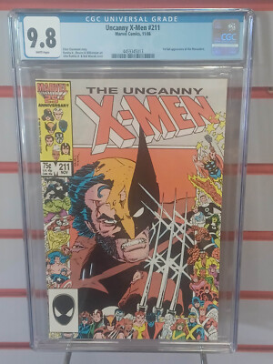 UNCANNY X-MEN #211 (Marvel Comics, 1986) CGC Graded 9.8 ~ White Pages ...
