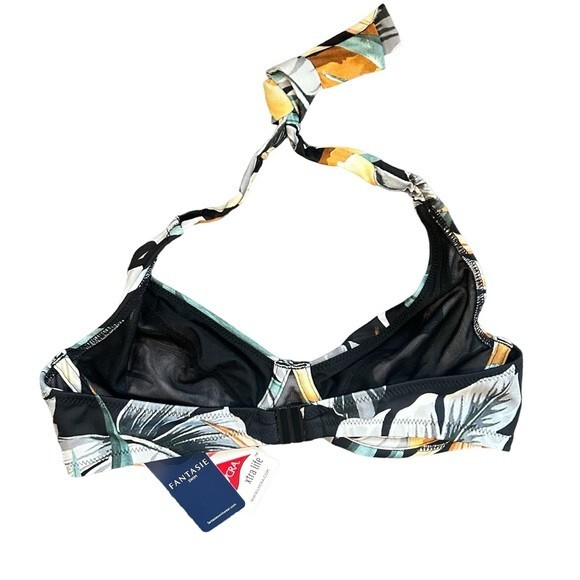 Fantasie Swim Bamboo Grove Halter Bikini Top Size US 30DD New With Tags ...