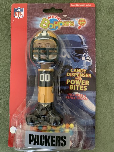 Rare old vintage head boppers last lix Green Bay Packers sealed candy ...