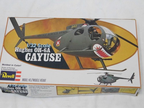 1/32 Revell Monogram Hughes OH-6A CAYUSE Helicopter Plastic Model Kit ...