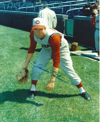 Claude Osteen Autographed 8x10 Cincinnati Reds Free Shipping B131 | eBay