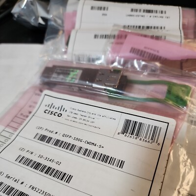 Cisco Genuine QSFP-100G-CWDM4-S NEW Sealed With Hologram Two Years ...