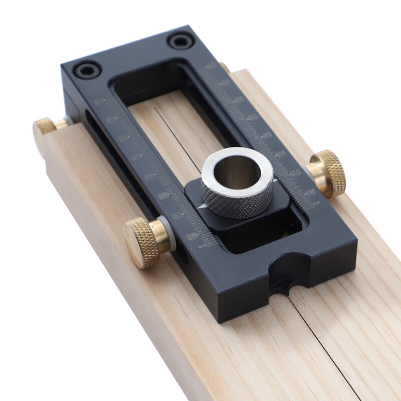 Screw Jig 2 in 1 Adjustable Woodworking Puncher Locator Dowel Drilling ...