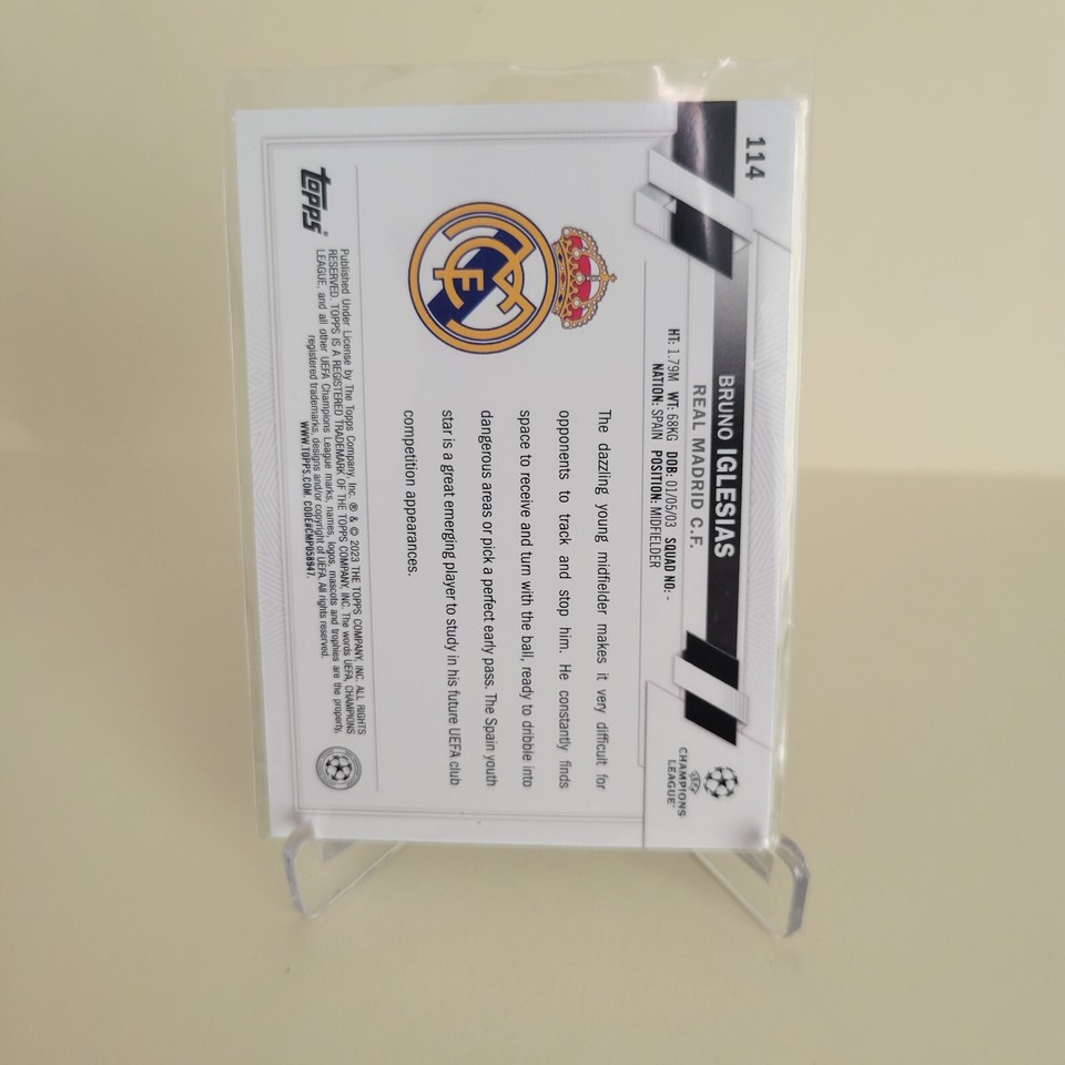 2022-23 TOPPS UEFA JADE EDITION BRUNO IGLESIAS RC #114 REAL MADRID | eBay