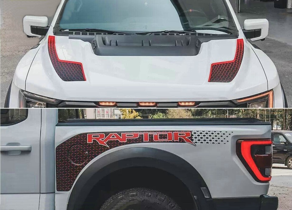 2022-2023 Ford Raptor Trunk Stripes Graphics Sticker Vinyl Decal RH bed ...