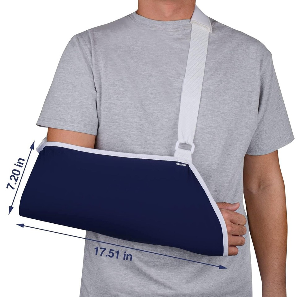 ARM SLING, Blue, Large, Lightweight and Breathable. 17 3/4" Long | eBay