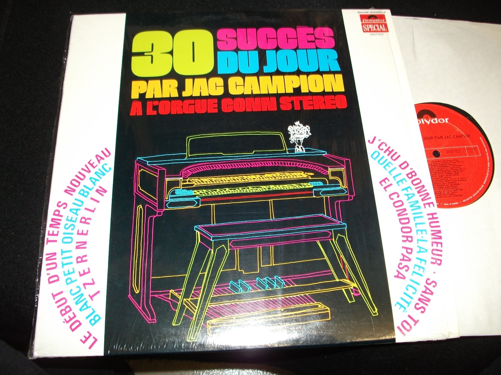 JAC CAMPION 30 SUCCES DU JOUR Lp VINYL~Canada Pressing~POLYDOR 2457 013 ...