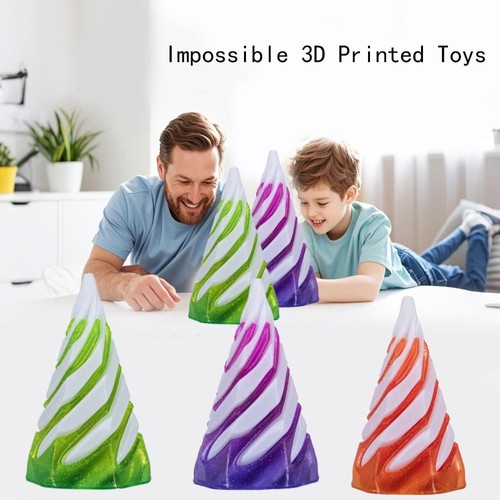Spiral Bouncing Ball Impossible Cone Fidget Toy for Home Office Desk ...