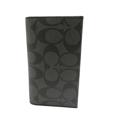 NEW! Charcoal/Black COACH F63972 Signature "C" Universal Phone Case ...