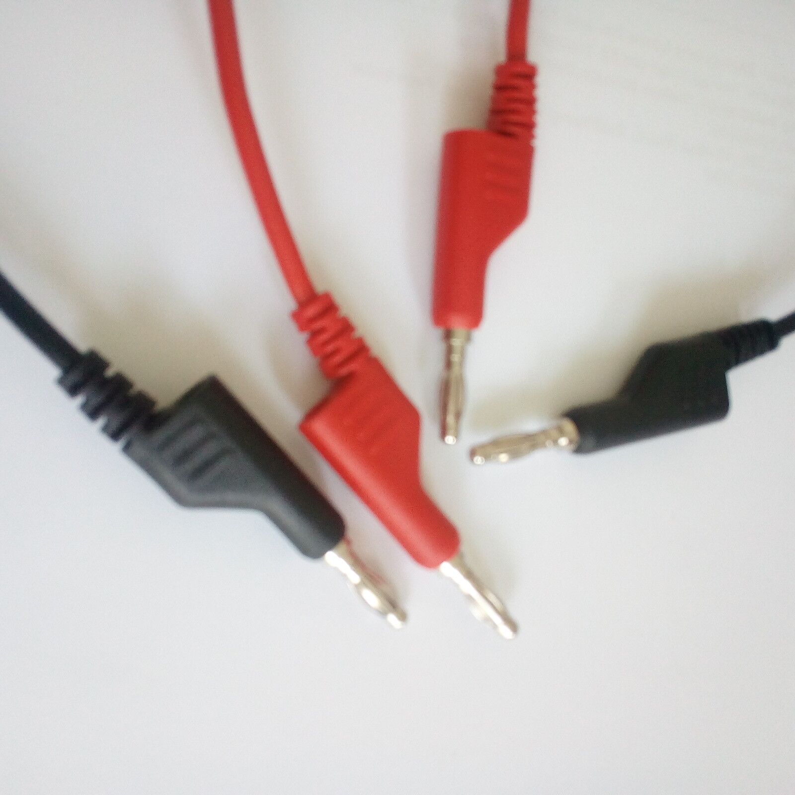 Messleitung Messkabel Prüfkabel Laborkabel 1m Set rot+schwarz ...