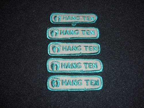 Hang Ten Skateboard Patches Lot Of 5 Vintage 1980'S – Rare – Original ...