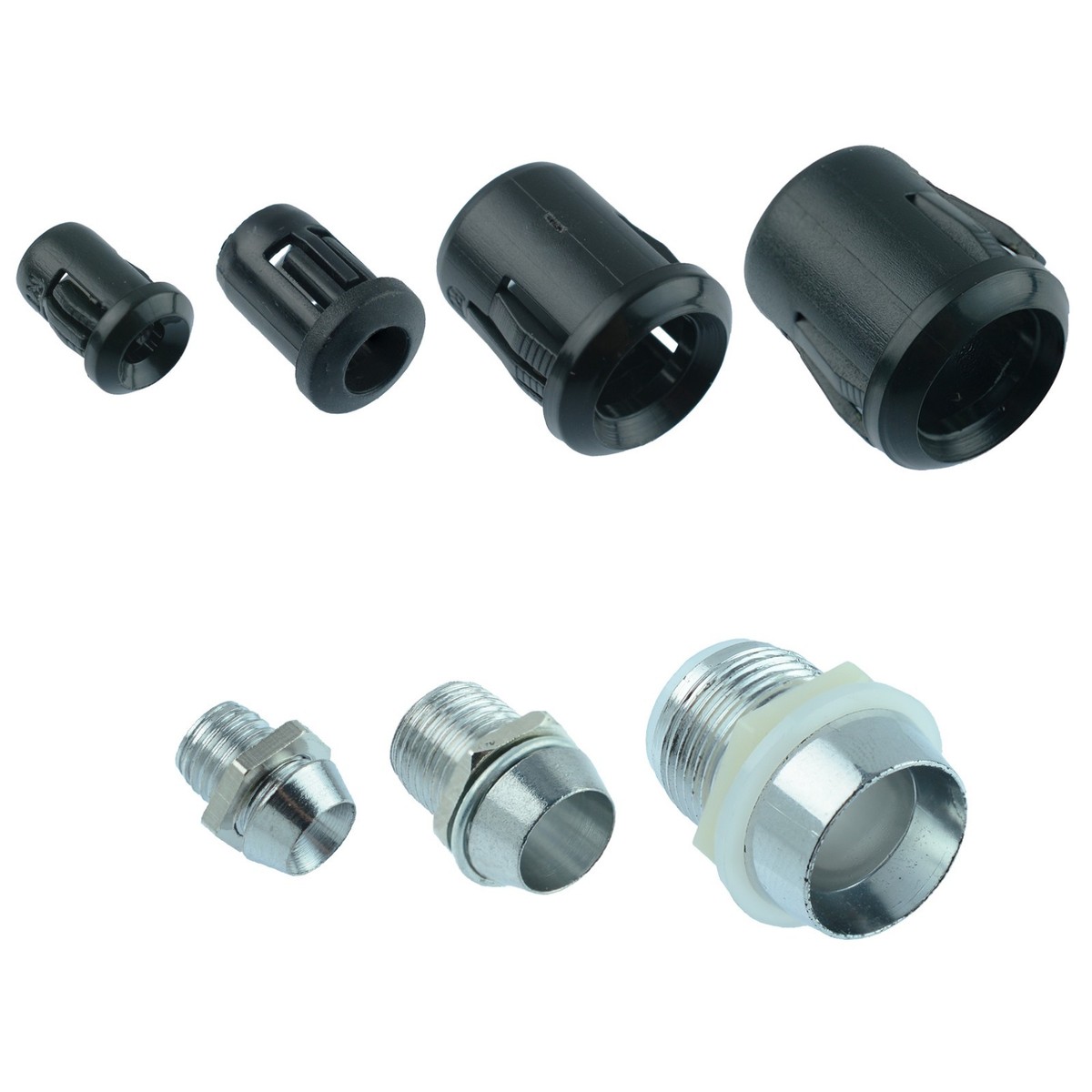 Indicator Light Holders Snap-In 5mm LED Bezel Clip Holder - Black Nylon ...